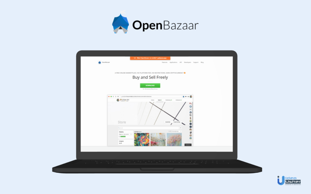 Develop Online Marketplace on Blockchain like OpenBazaar - Idea Usher