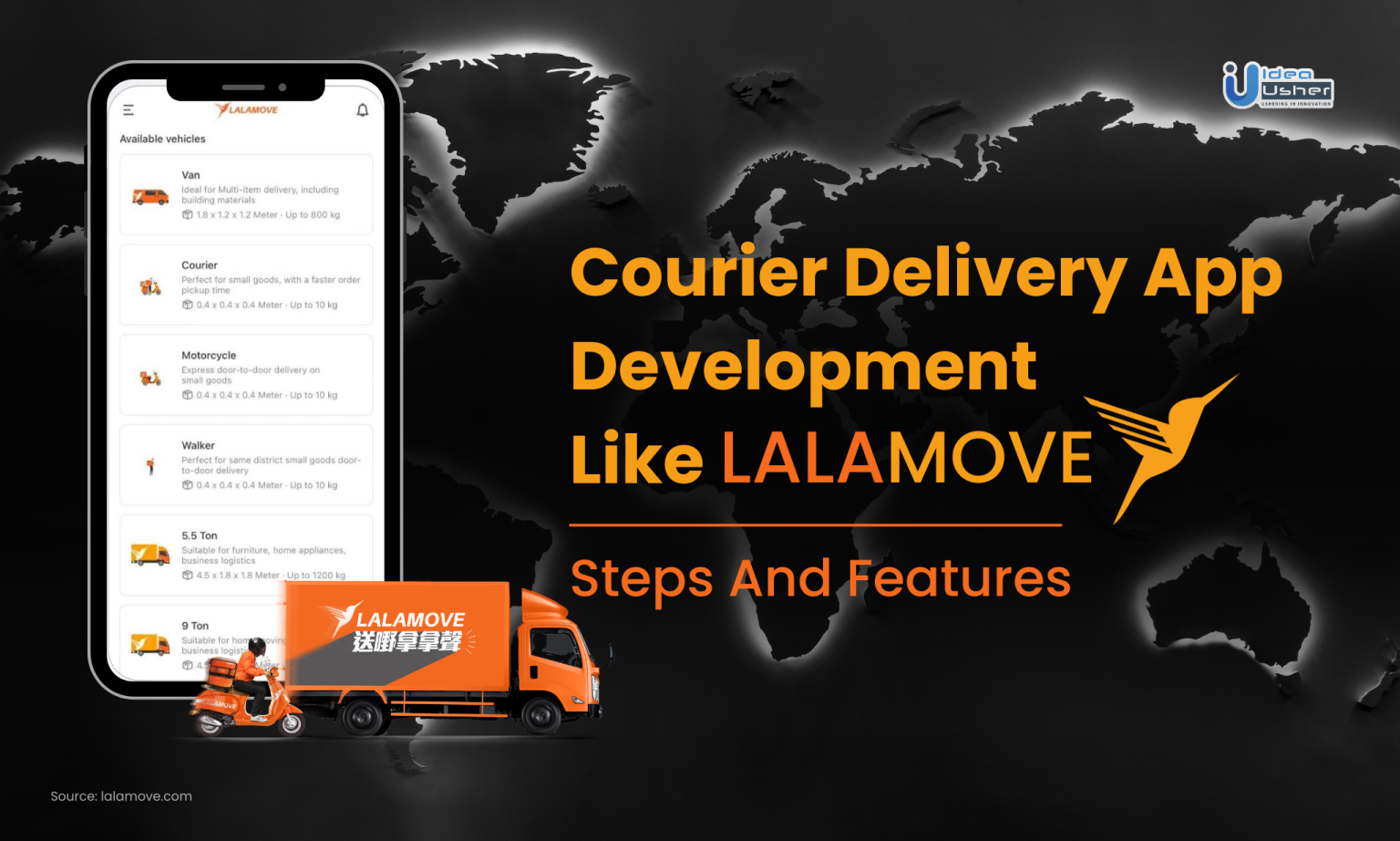 Develop Courier Delivery App Like Lalamove - IdeaUsher