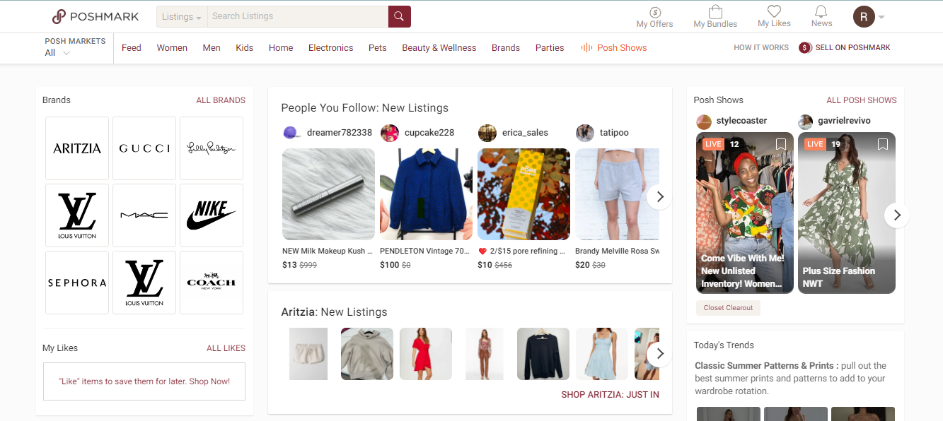 Poshmark Like Fashion Marketplace App Development - Idea Usher