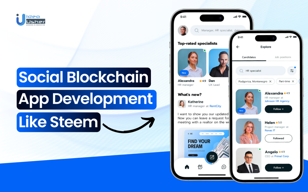 Social Blockchain App Development Like Steem - IdeaUsher