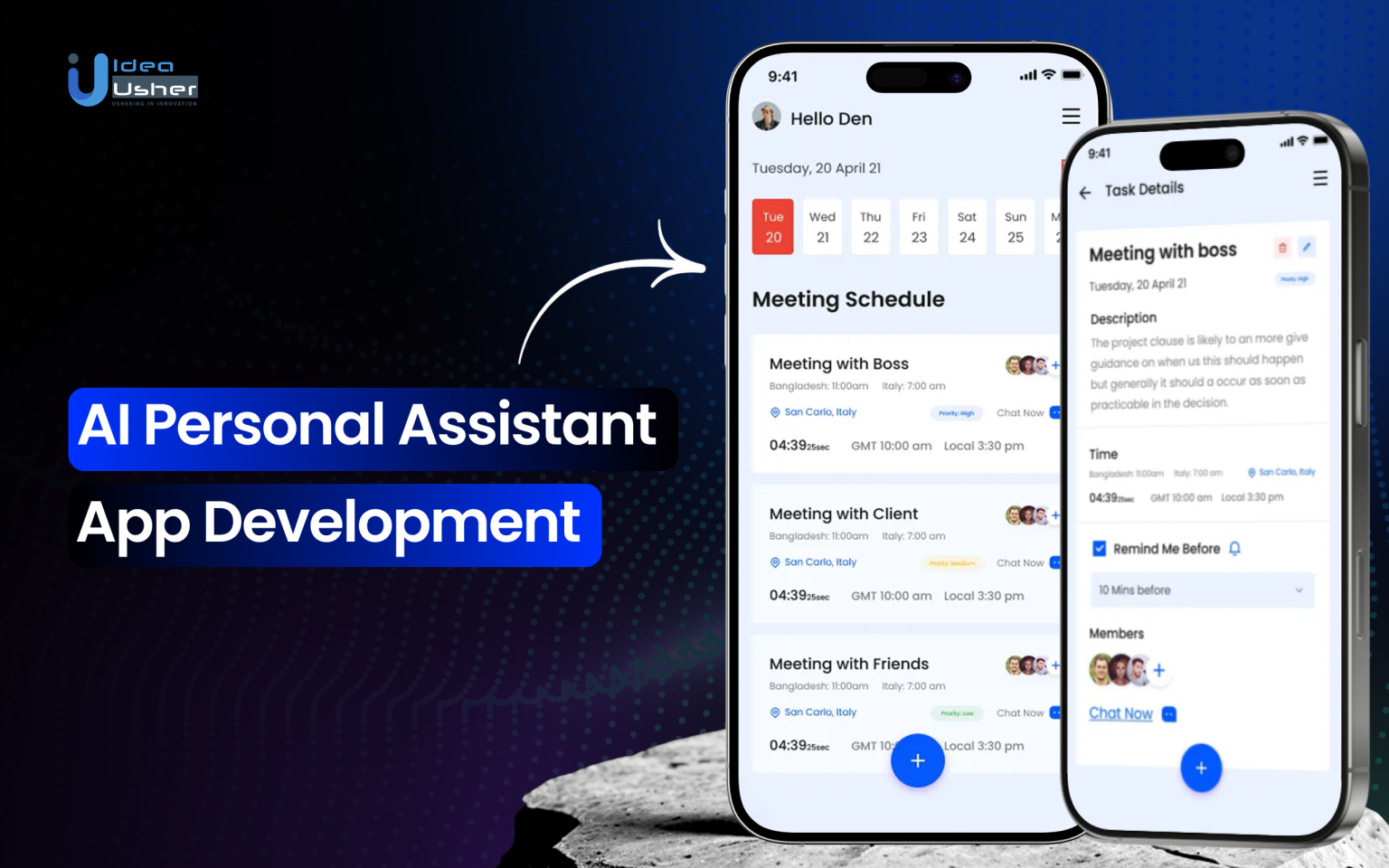 AI Personal Assistant App Development - IdeaUsher