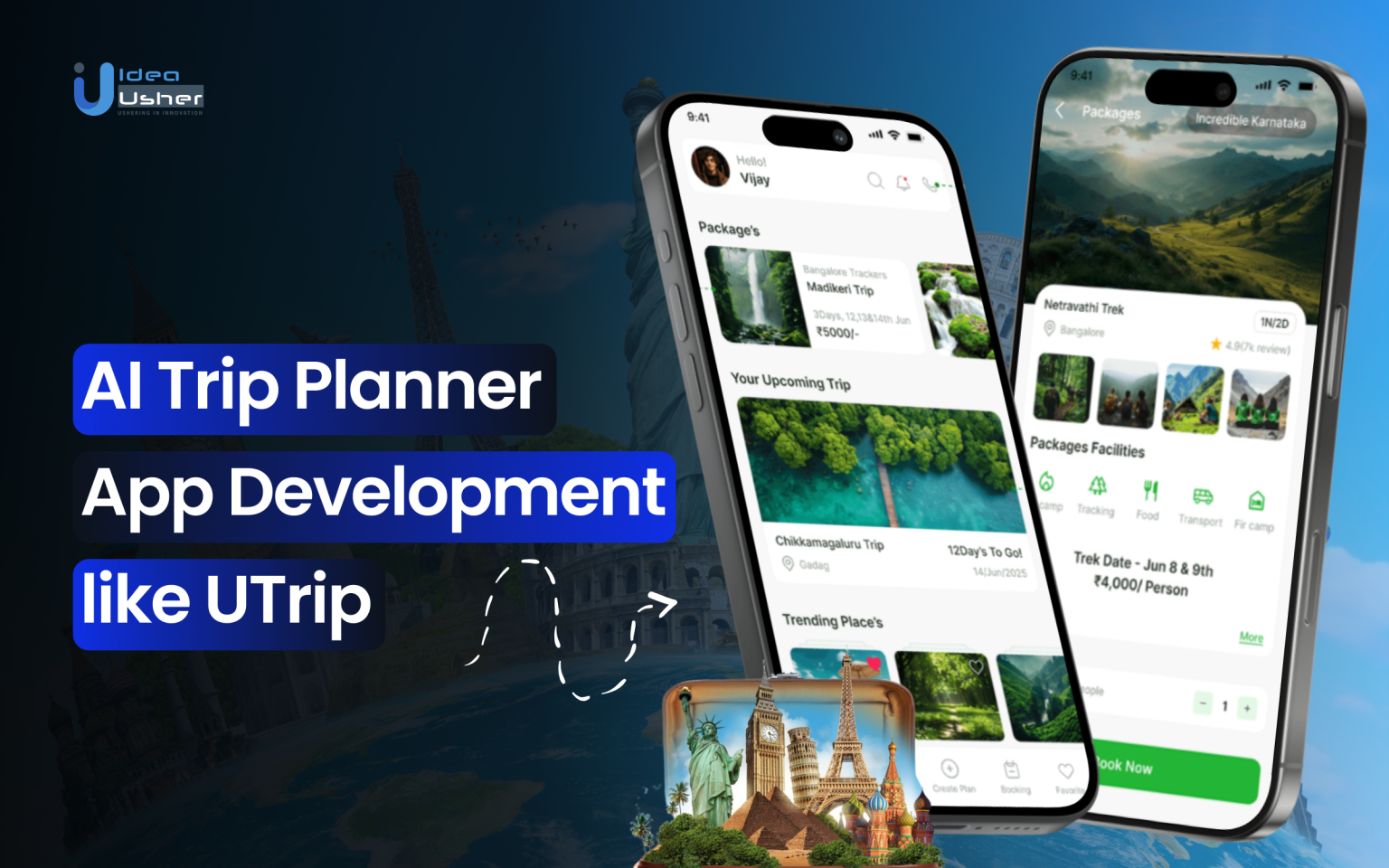 AI Trip Planner App Development like UTrip - Idea Usher