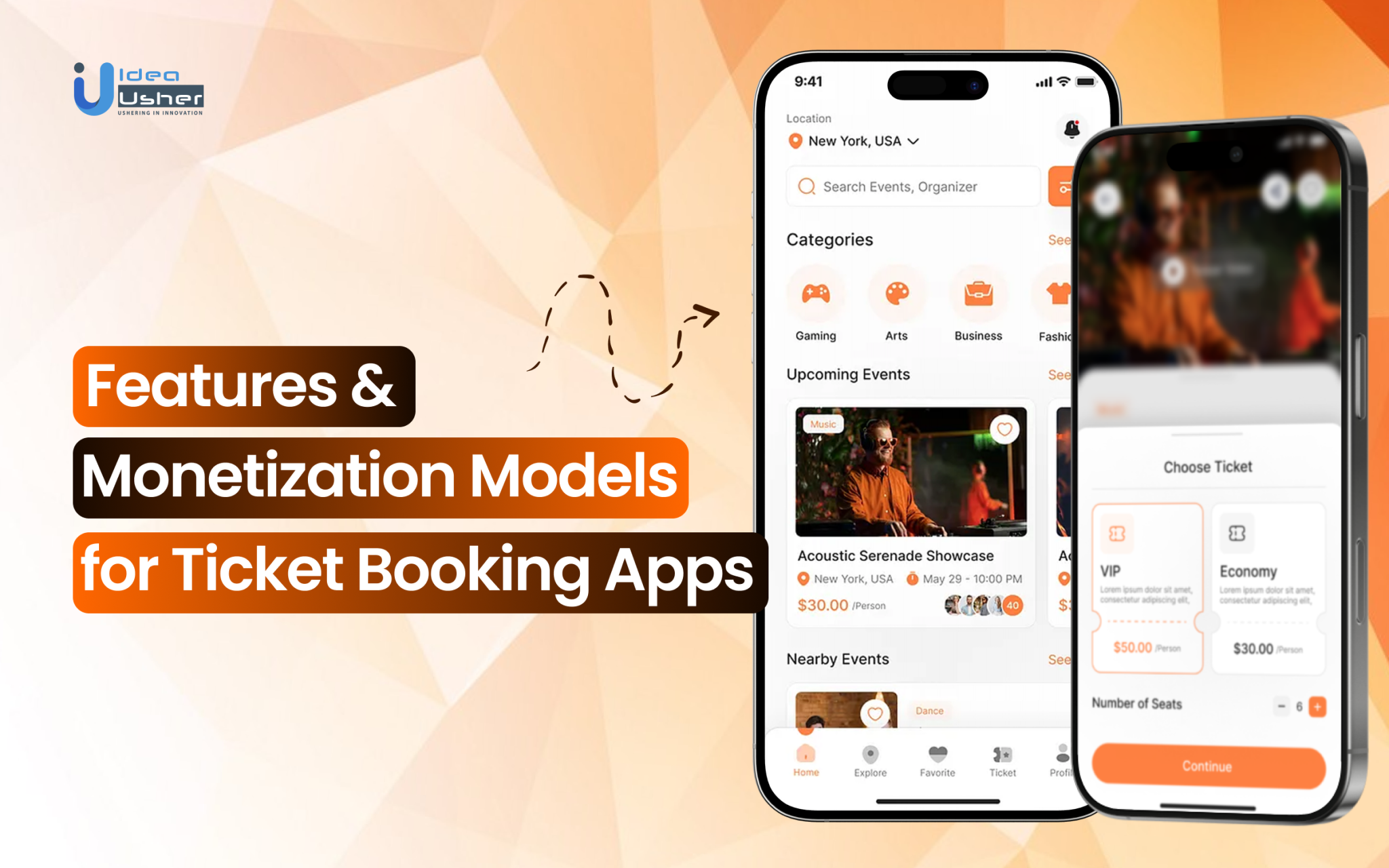 Features & Monetization Models for Ticket Booking Apps - IdeaUsher