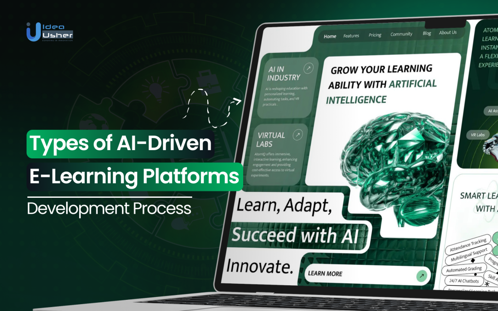 Types of AI-Driven E-Learning Platforms - Development Process - IdeaUsher